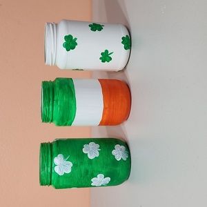 Hand Crafted | Holiday | Handmade Mini St Patricks Day Jar Set Of 3 ...
